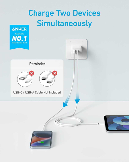 Anker Зарядка iPhone 16 / 16 Pro / 16 Pro Max 20W