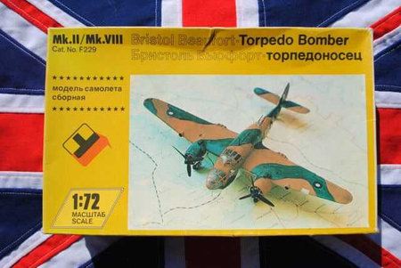 Сборная модель самолета «Бьюфорт» (NOVO IMPORT, 1/72). РАРИТЕТ.