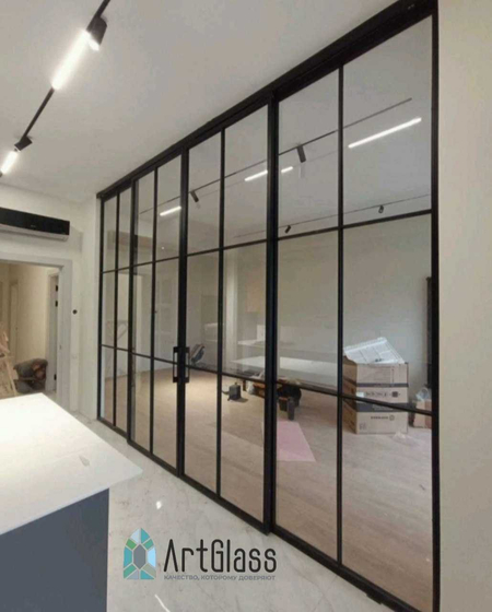 Стеклянные окна | двери | перегородки | витражи | Лофт - LOFT | OD-4