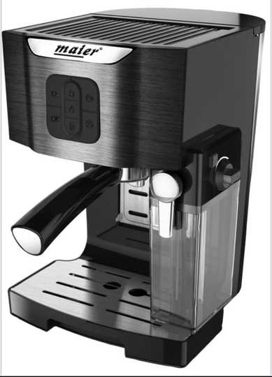 Кофеварка Кофемашина рожковая кофеварка с капучинатором Maier Mr-639,