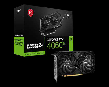 Видеокарта MSI VENTUS RTX 4060Ti/8Gb