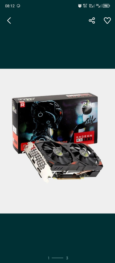 Видеокарта  RX580/8GB