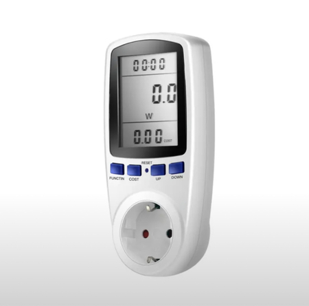 Digital LCD Power Meter Wattmeter Socket Wattage Kwh Energy Analyzer