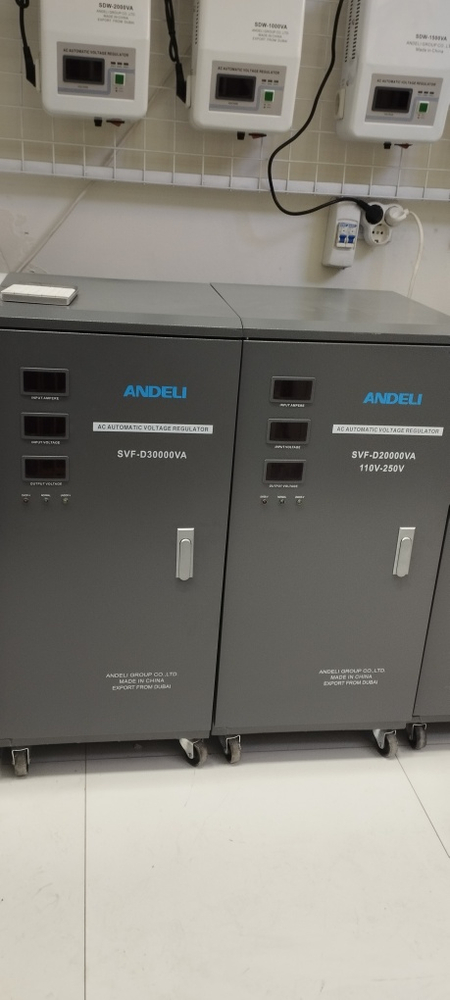 Стабилизатор напряжения Stabilizator Andeli Мощность, 20 kVA
30