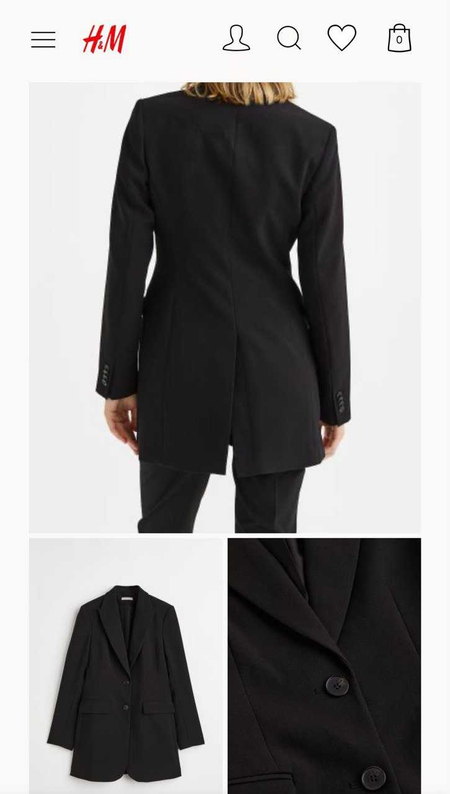 Пиджак H&M оверсайз размер М новый