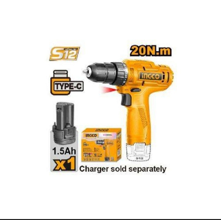 INGCO cdli12428 simsiz Drel