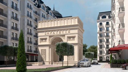 срочно 3х ком 90м2 (Дом-Франция)  ж/к ''Lafayette'' ор-р Кушбеги