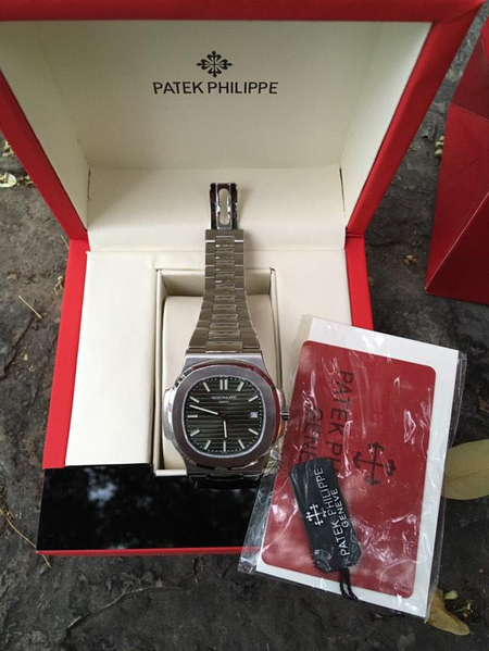 Patek Philippe Geneve Nautilus Automatic Mexanika soat watch chasi