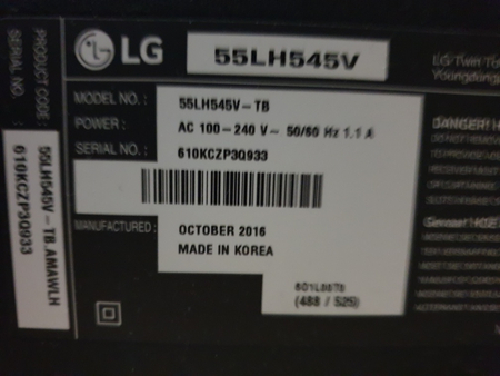 Телевизор LG 55LH545V