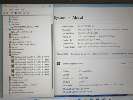 Core i5-1135G7/ SSD NvMe 256gb/ ОЗУ 16gb/ 14\\\' full HD IPS