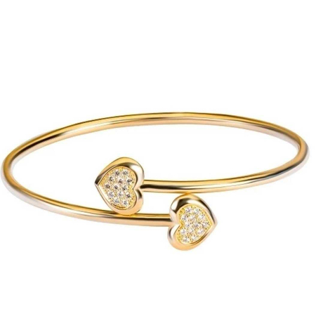 DeRosa two hearts bangle