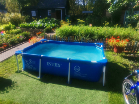 Каркасный бассейн intex 3x2 basseyn intex бесплатный доставка