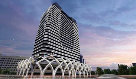 ЖК NRG U-Tower м.Дружба Народов 2-комнатная 4/26 72 м² коробка