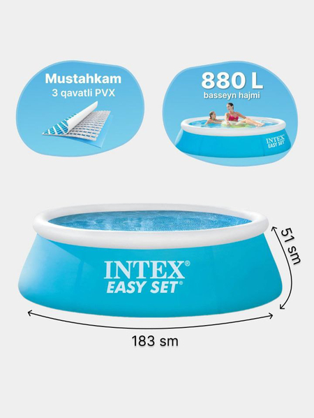 Intex basseyn hovuz