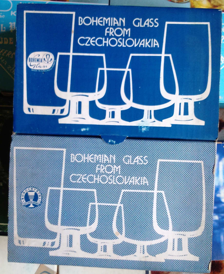 бокалы фужеры рюмки Чехословакия СССР НОВЫЕ!