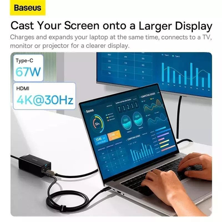 Baseus 67W Зарядка + Hub Концентратор + Док станция