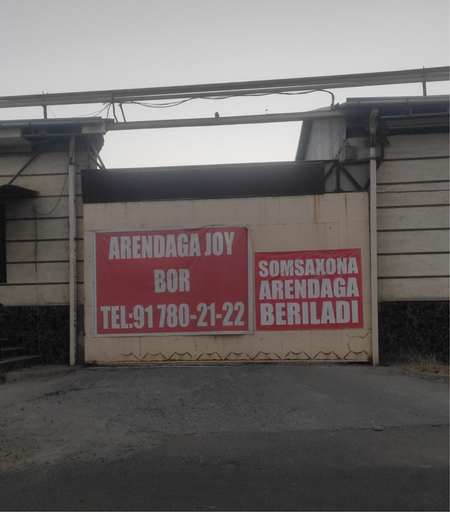 Arenda skladga va ishlab chiqarishga Abusaxiyda