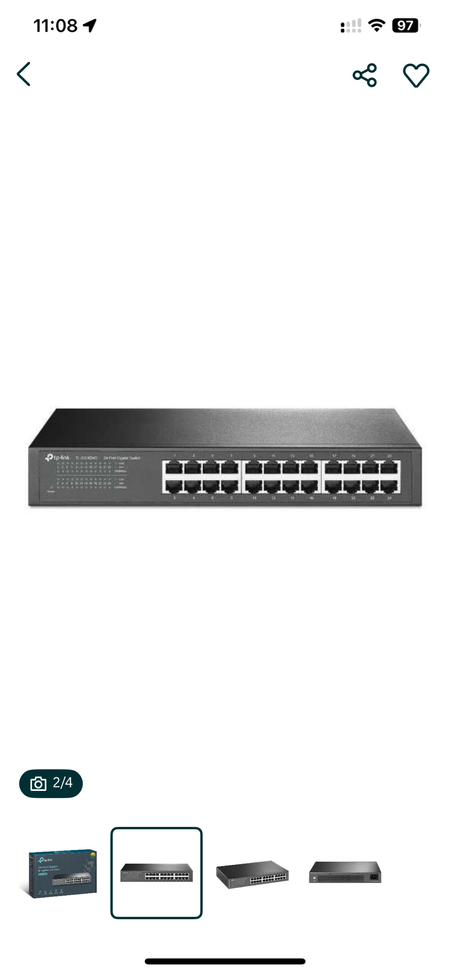Коммутатор TP LINK  TL-SG1024D