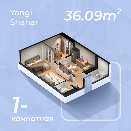 Yangi shaxarda Yangi uylar ishonchli quruvchi tomonidan