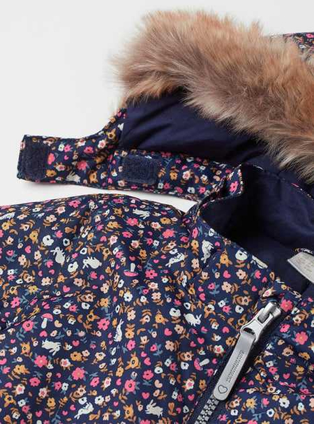 Комбинезон H&M на девочку 3-4 г,новый,зимний