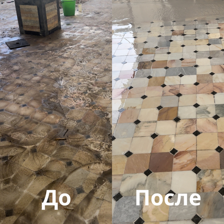 Чистка брусчаток
