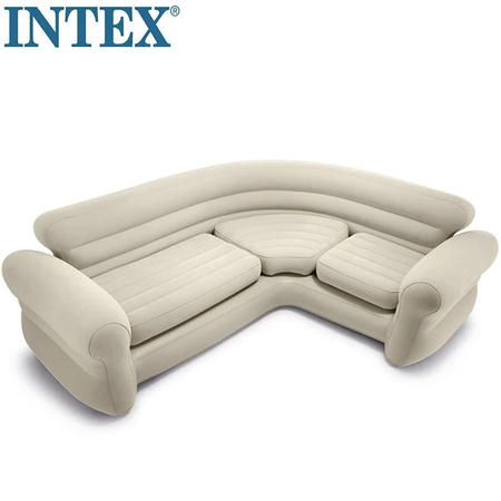 Суппер скидка!!! Надувной Угловой диван  INTEX 68575, 2.57×203×76cm до