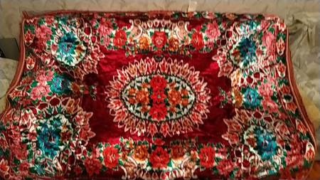 Ковер покрывало велюровое. новое импортное. YANGI.