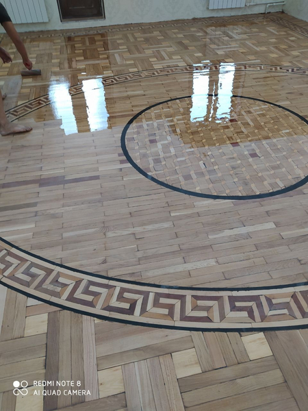 Шлифовка пол паркет лакеровка
