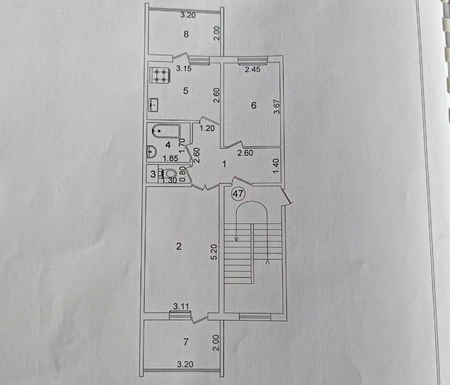 Продается 3-комнатная квартира