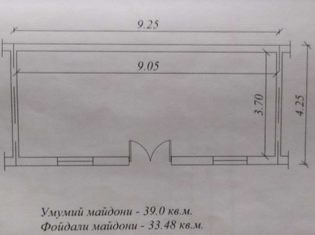 39 кв.м магазин на Чупон-ота