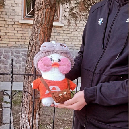 Утка лалафанфан. Мягкая игрушка. Уточка. Lalafanfan. Оригинал 30cм