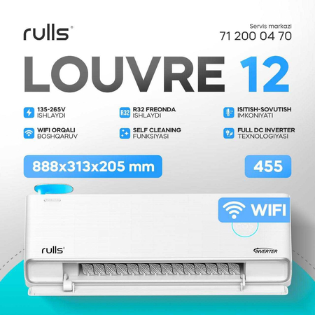 Инверторные кондиционеры Rulls 12\18 с первых рук +гарантия и доставка