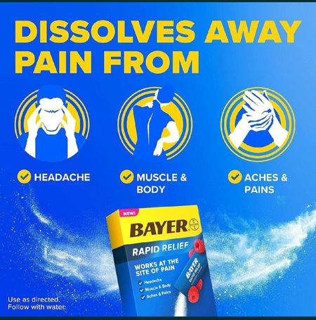 Новые быстрорастворимые порошковые пакеты Bayer со вкусом малины