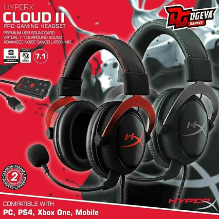 (3в1) Aмбушюры+Аудио Карта 7.1 + Наушники Hyperx CLOUD 2 Гарнитура