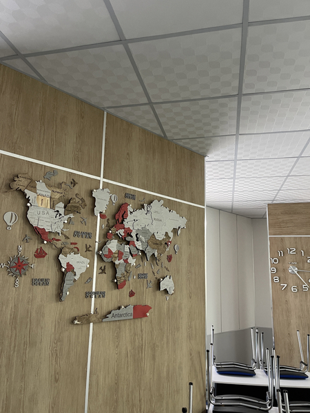 Декоративная карта мира 2D 3D