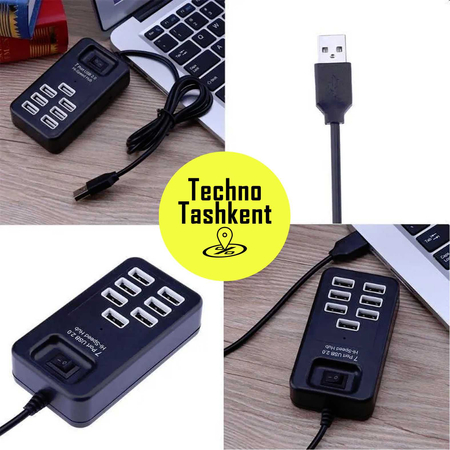 Usb Hub 7-port 480mbps/1tb (Dostavka Bor)