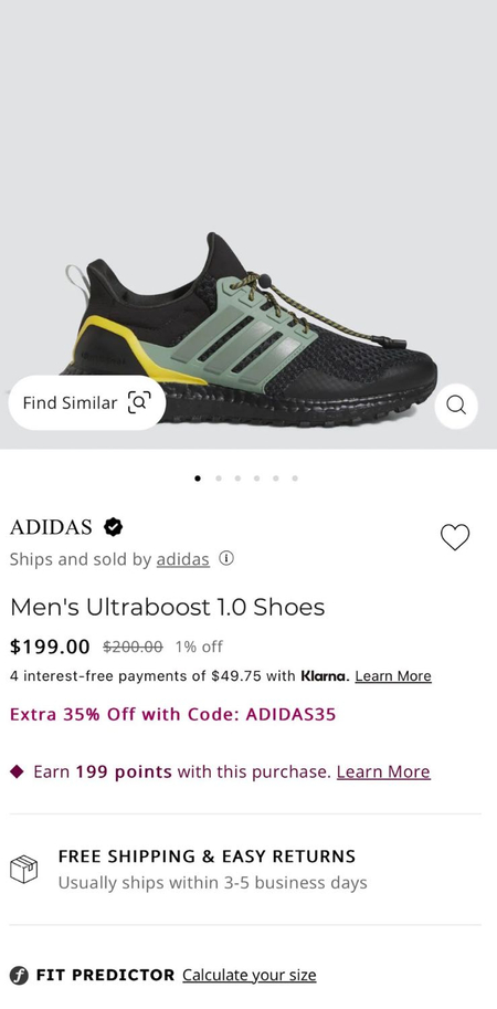 Men’s ultra boost shoes