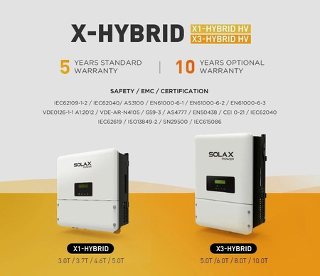 Гибридный инвертор SolaX power низковольтные от производителя 3-6 кВт