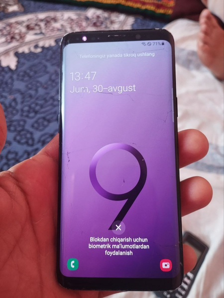 Samsung S9 sotiladi yoki obemga