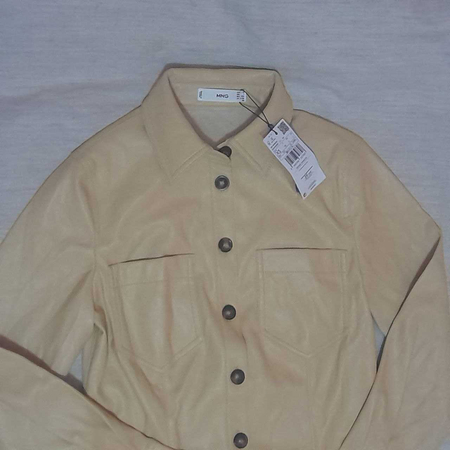 MANGO Faux Leather Dress платье размер S / 42