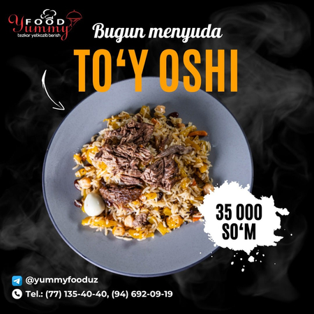 Yummyfood dastavka ovqat Toshkent Shahar boylab