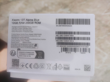 Продам Xiaomi 13 T 12/256 с годовой гарантии