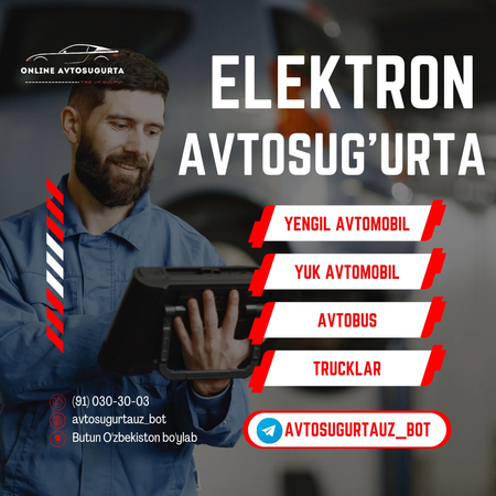 Avtosug'urta автострахование  avtosugurtauz_bot