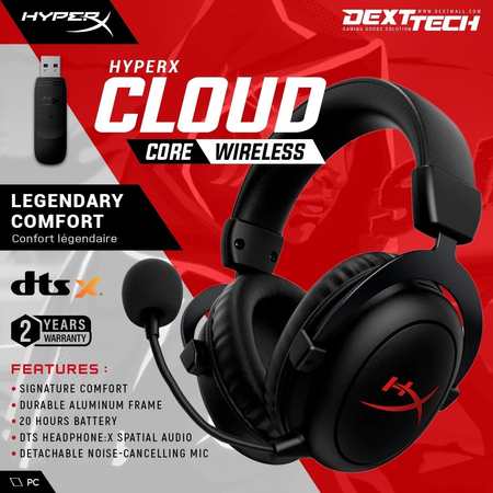 СКИДКА! Hyperx Cloud CORE Wireless DTS Беспроводные Наушники/Гарнитура