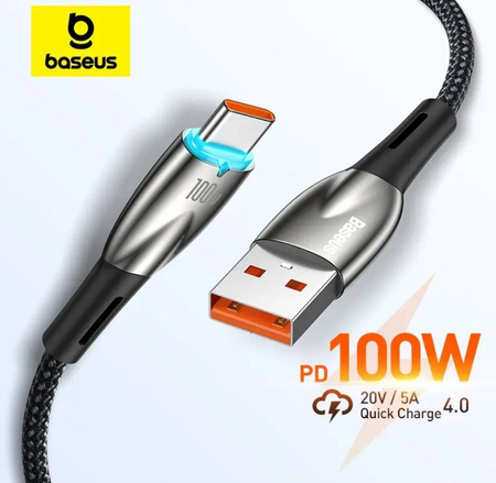Baseus Кабель для зарядки разных видов 240w 100w 60w Type-c USB-c Usb