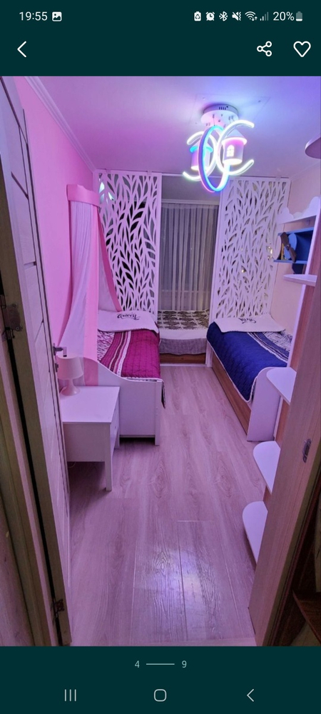 2х комнатная Квартира в п. Улугбек. переделанная в 3х. 1 этаж.