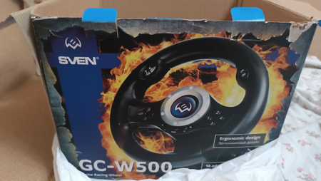 Руль Sven Gc W500 в хорошем состоянии, все работает, можно проверить