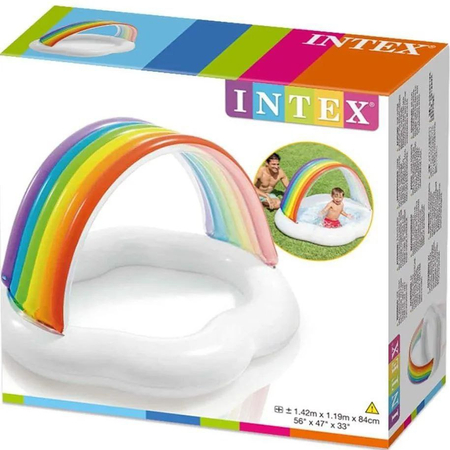 INTEX детский надувной бассейн 142×119 basseyn bolalar baseyni