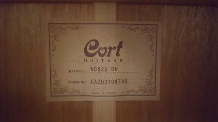 Гитара акустик Cort NDX20