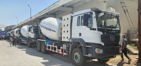 Миксер газовый SHACMAN 10м3 куб (автобетоносмеситель) продажа